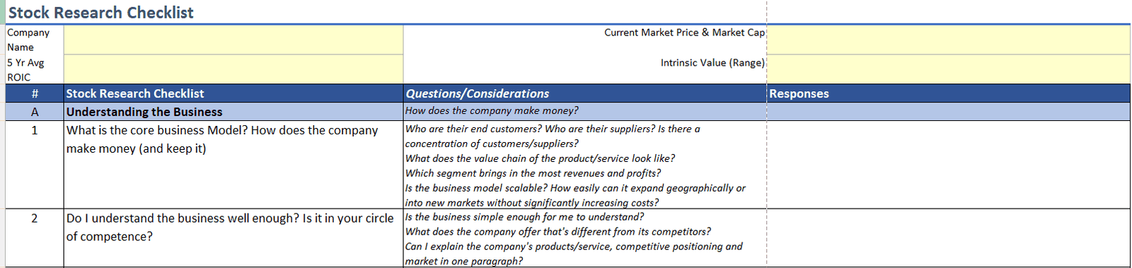 Free Stock Analysis Checklist for Investment Research - www.tinytaikun.com